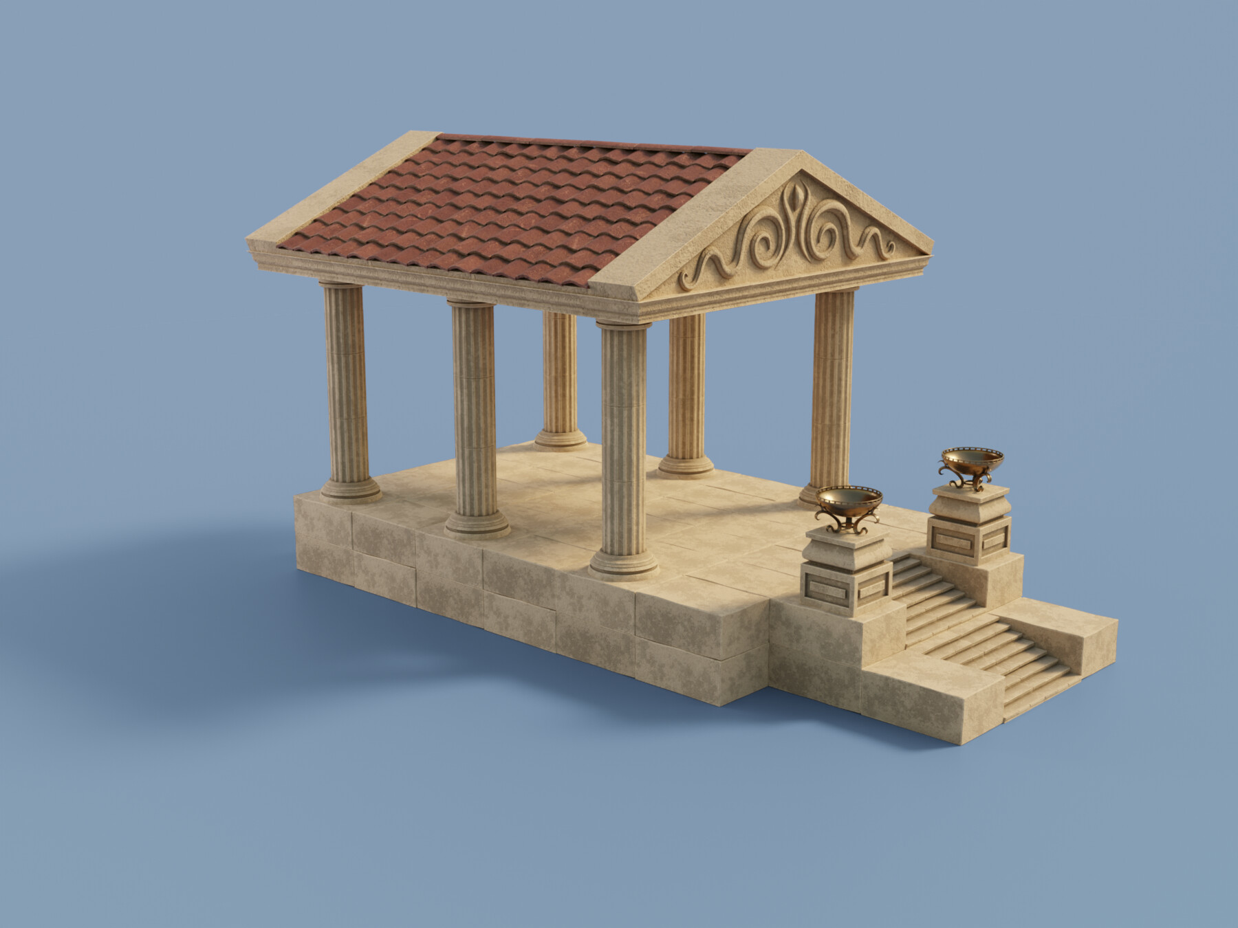 ArtStation - Ancient Temple Building Set | Game Assets