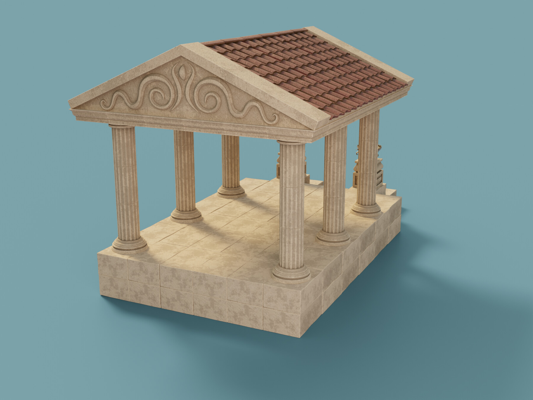 ArtStation - Ancient Temple Building Set | Game Assets