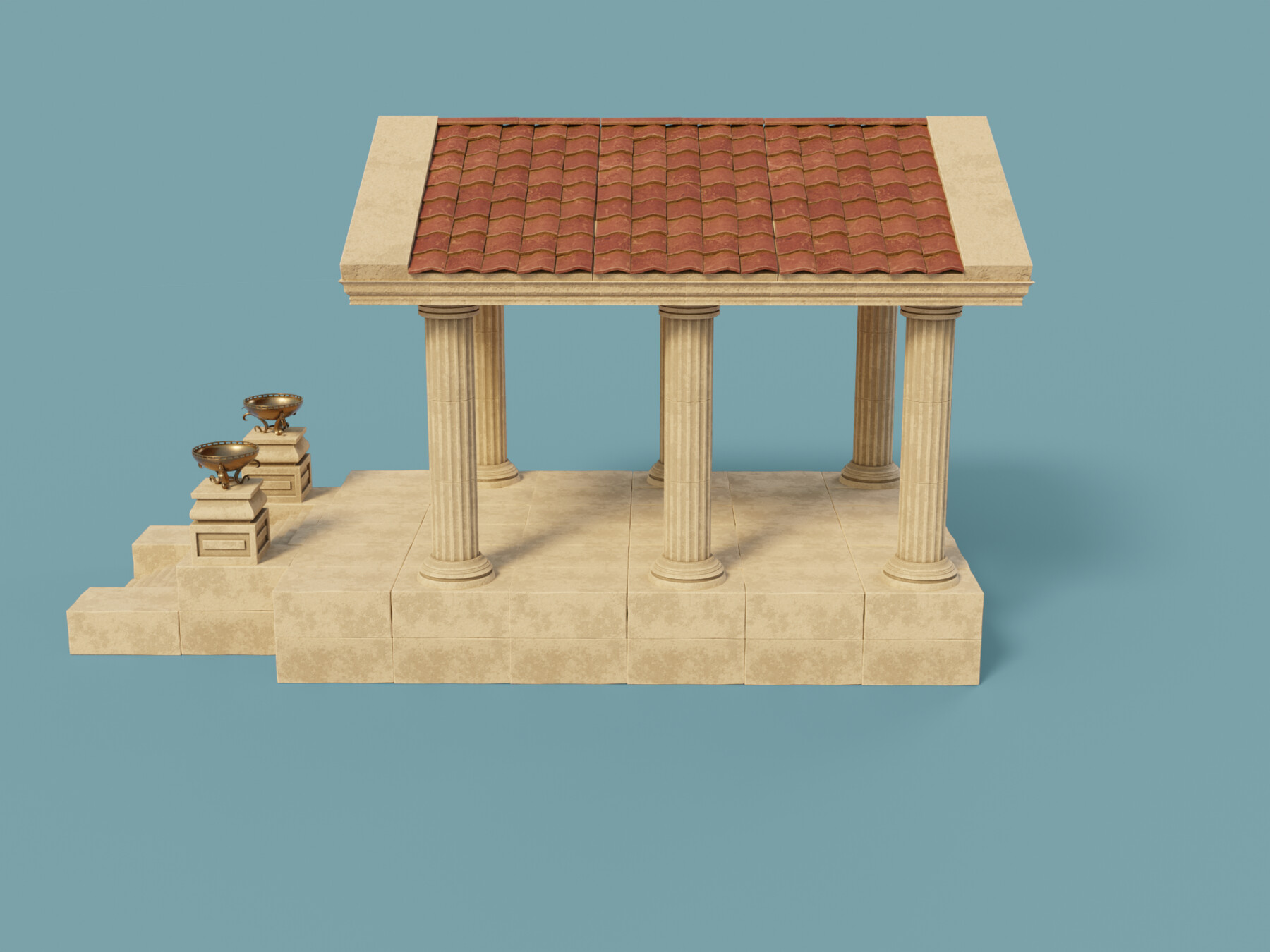 ArtStation - Ancient Temple Building Set | Game Assets