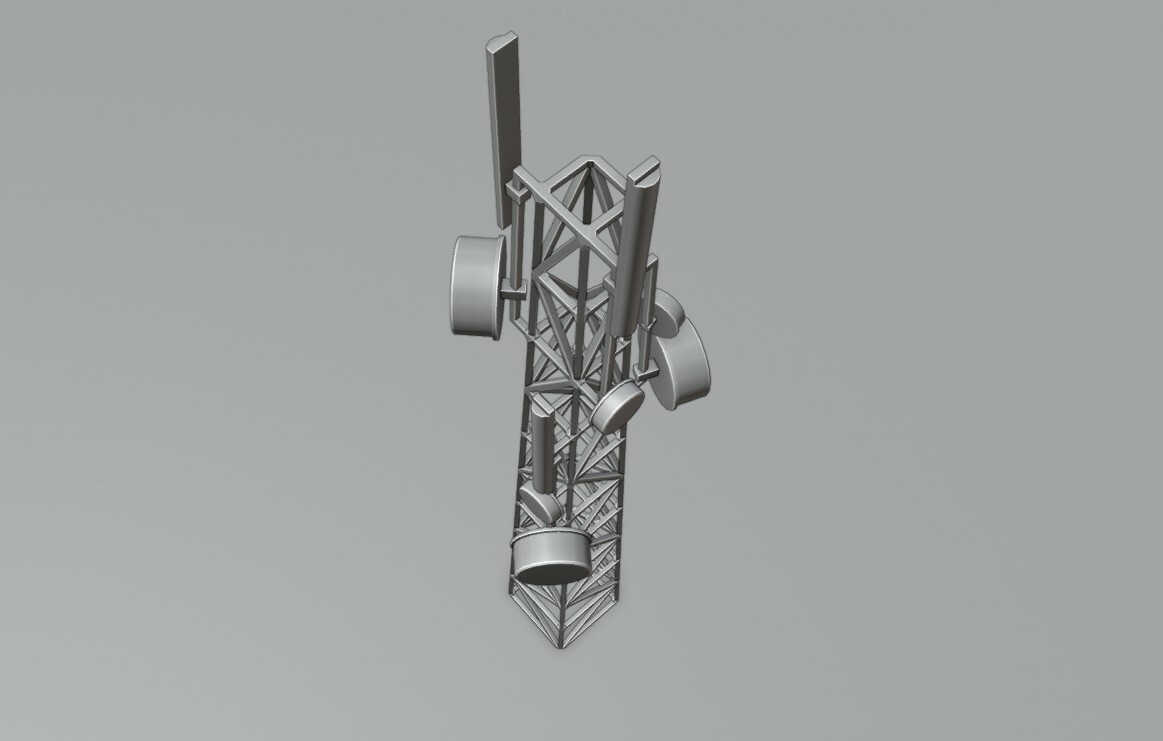 ArtStation - Cell Tower - Torre de Celular Low-poly 3D model | Game Assets