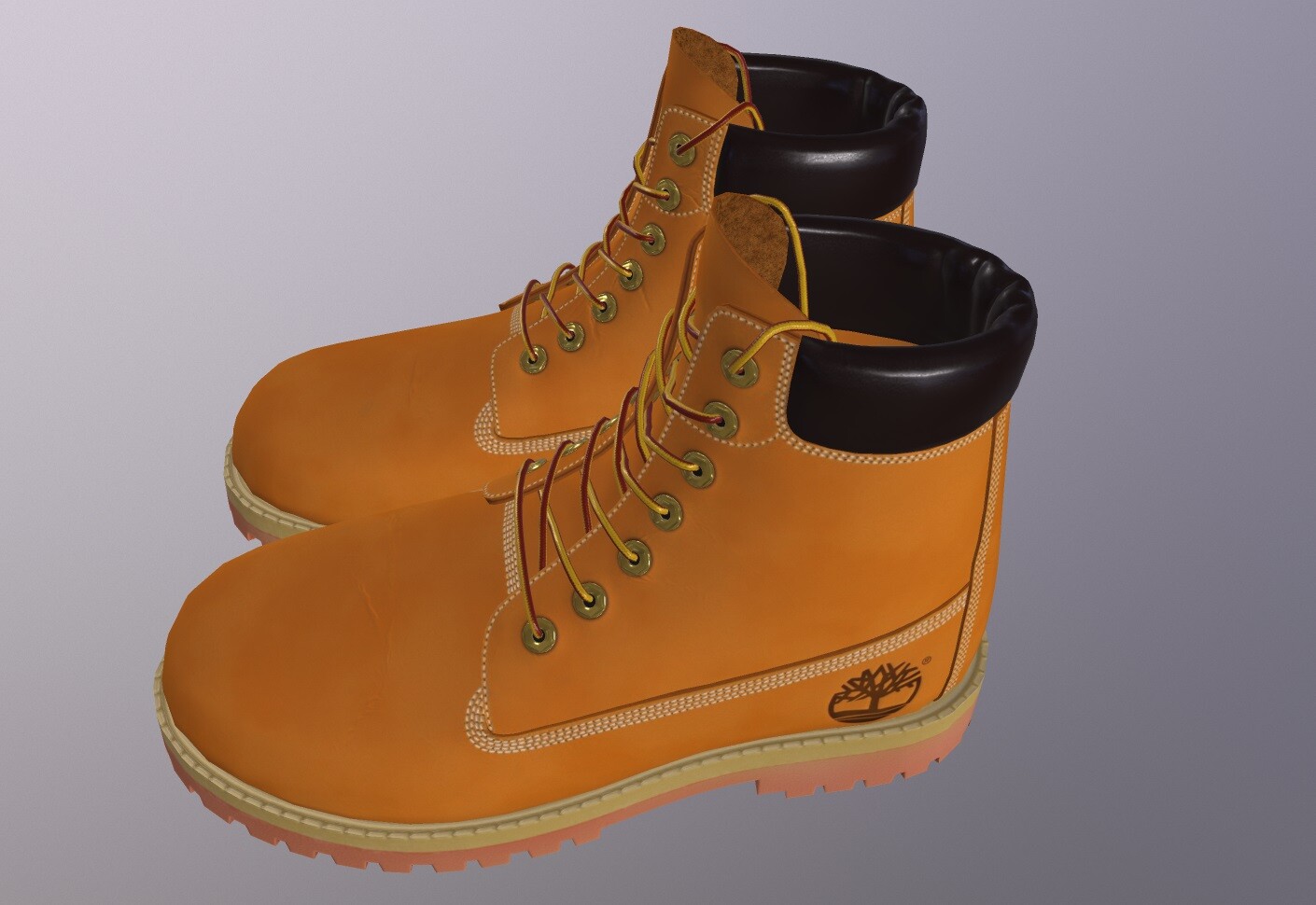 ArtStation - TIMBERLAND SHOES low-poly | Game Assets