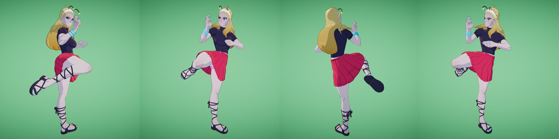 ArtStation - Anime Character Rig - Mona | Game Assets