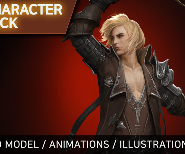 ArtStation - MMORPG Character Pack - All Characters | Game Assets