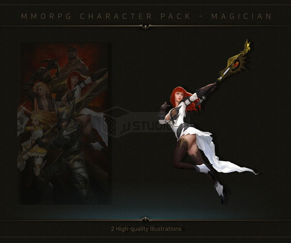 ArtStation - MMORPG Character Pack - All Characters | Game Assets