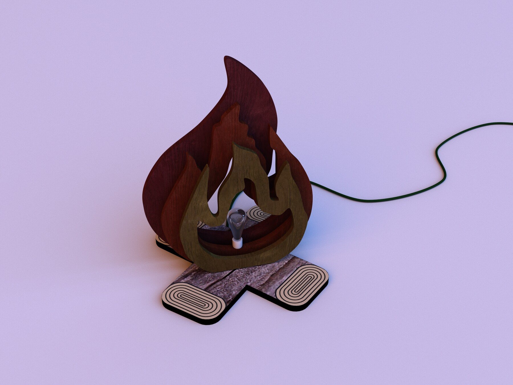 ArtStation - Campfire Wood Lamp | Game Assets