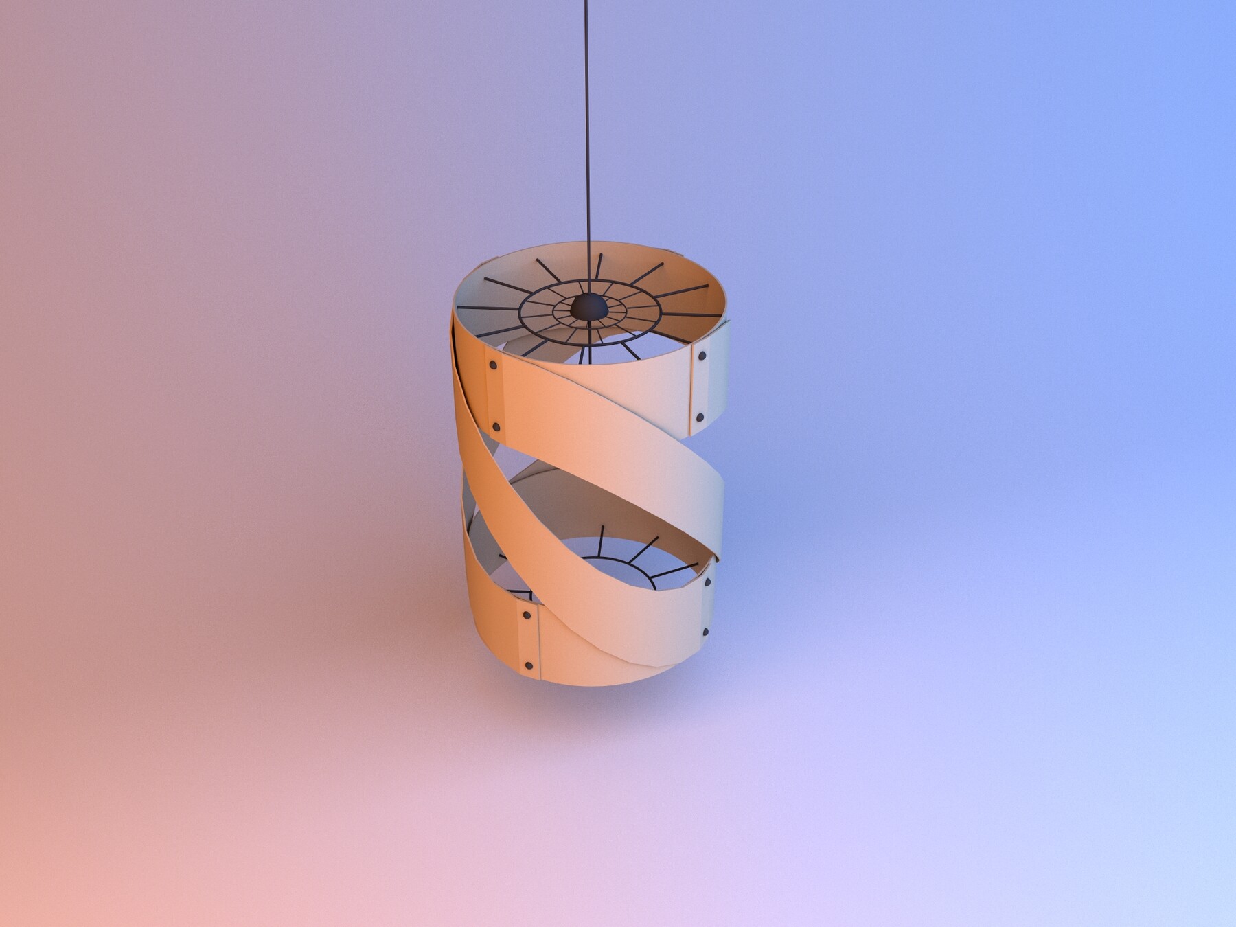 ArtStation - Spiral Paper Lamp | Game Assets