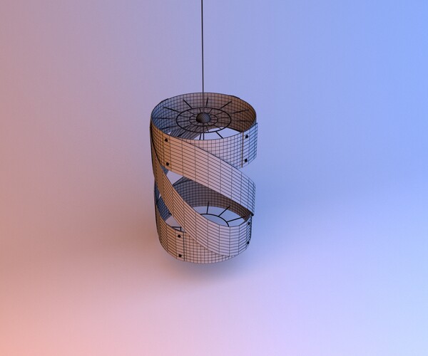 ArtStation - Spiral Paper Lamp | Game Assets