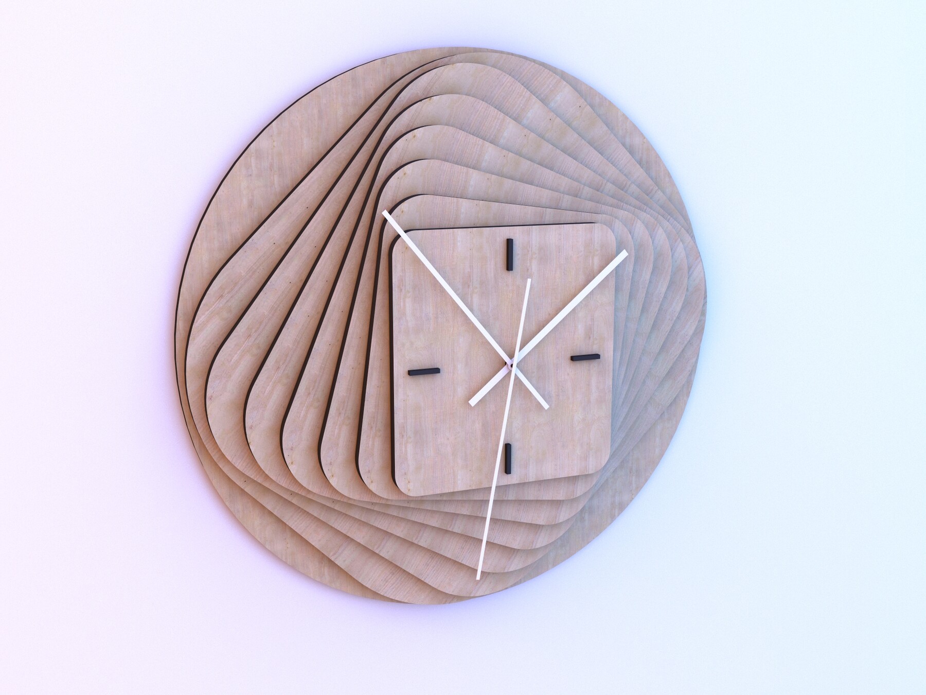 ArtStation - Parametric wood Clock | Game Assets