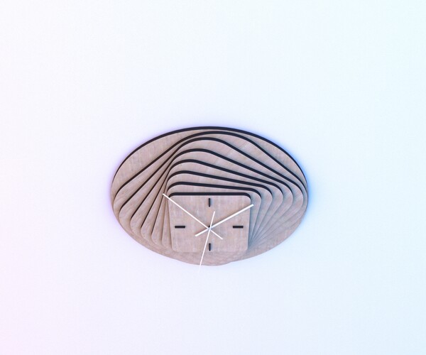 ArtStation - Parametric wood Clock | Game Assets