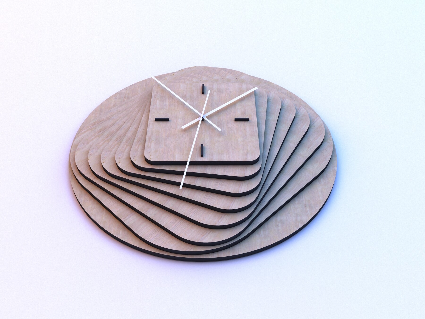 ArtStation - Parametric wood Clock | Game Assets