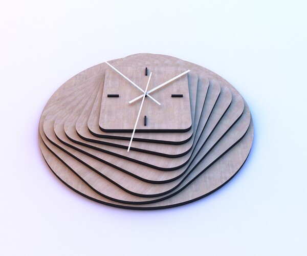 ArtStation - Parametric wood Clock | Game Assets