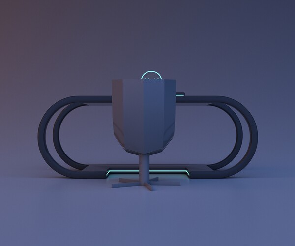 ArtStation - Scifi Futuristic table and chair | Game Assets