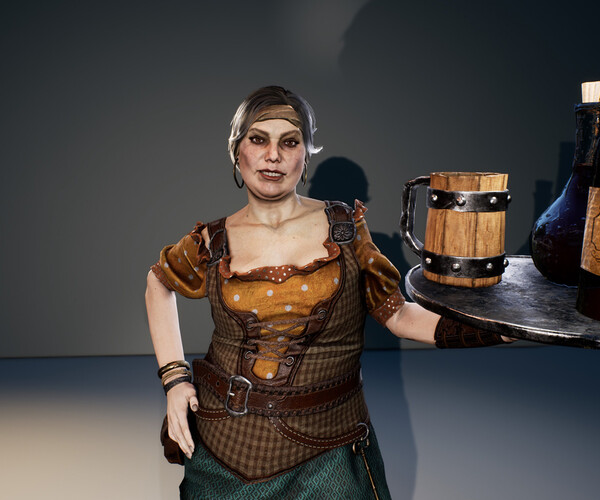ArtStation - Barmaid | Game Assets