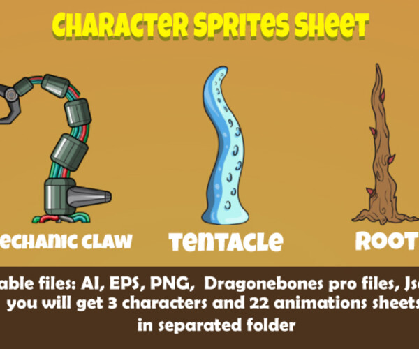 ArtStation - 3 character sprite sheet | Game Assets