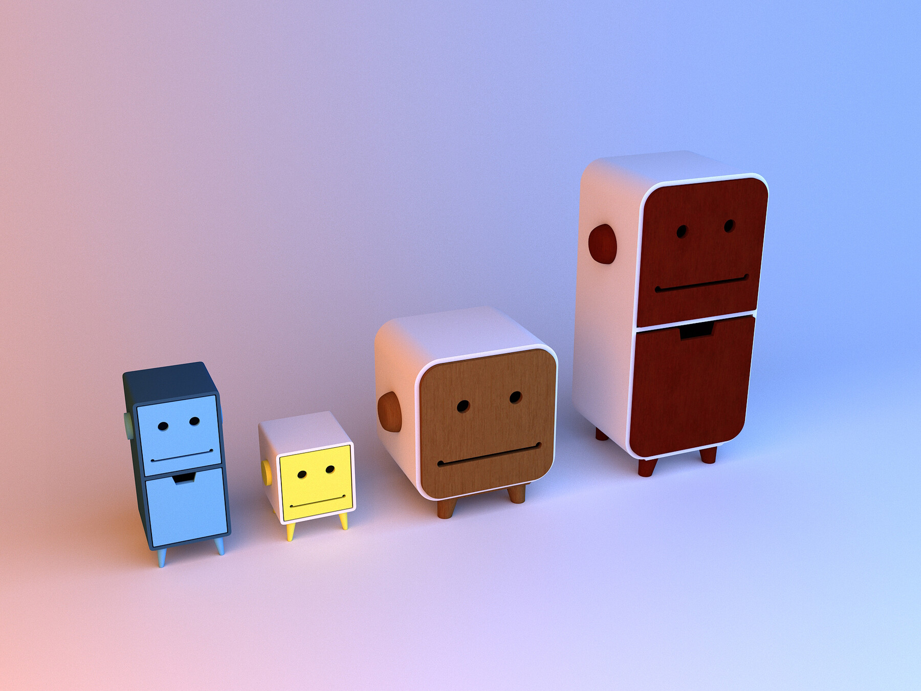 ArtStation - Robot kids storage | Game Assets