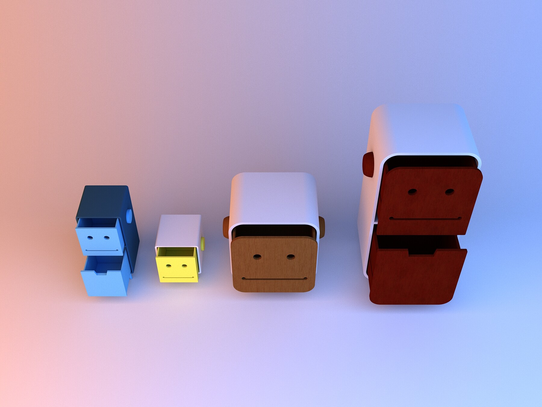 ArtStation - Robot kids storage | Game Assets