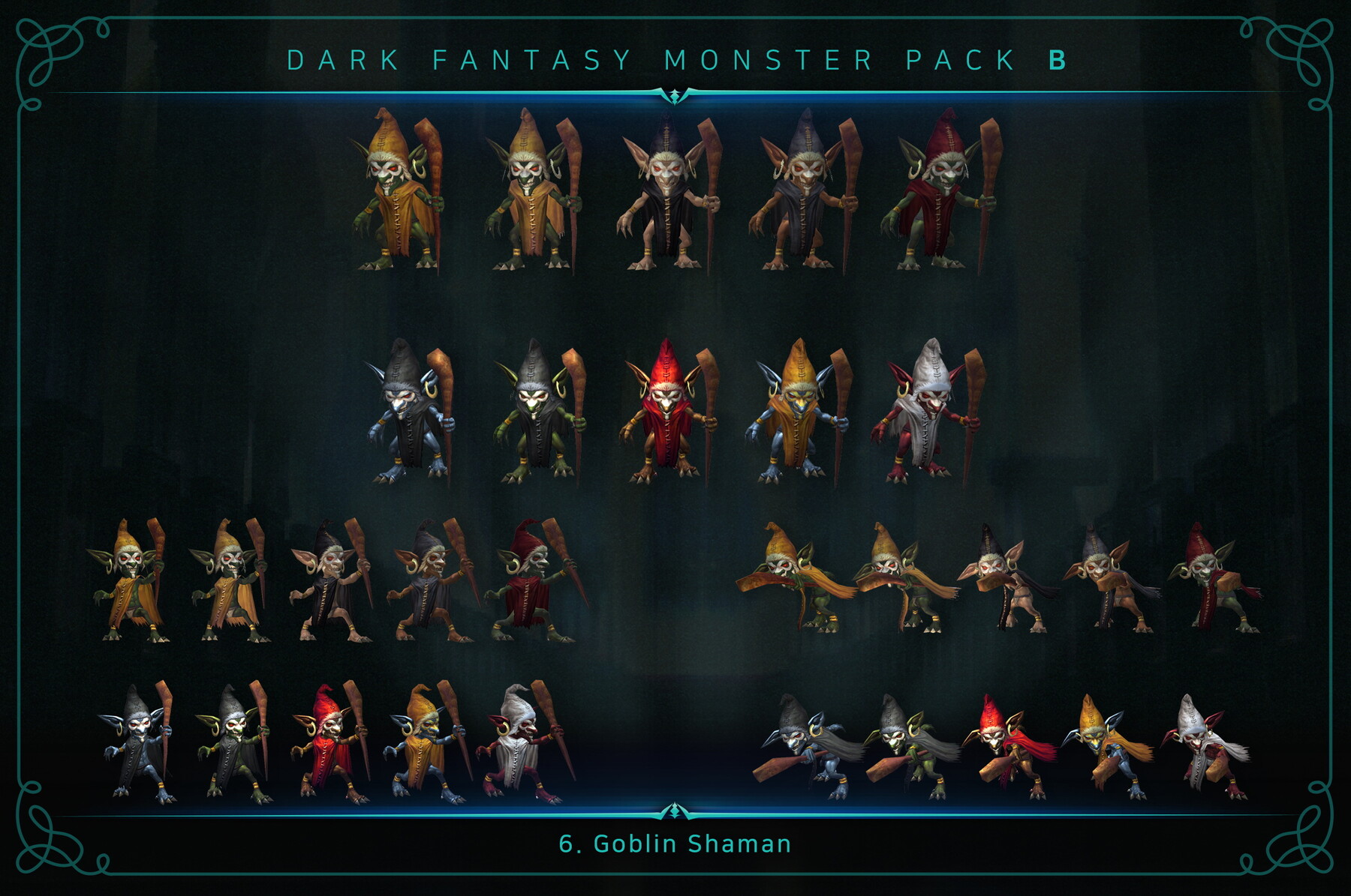 ArtStation - Dark Fantasy Monster Pack B | Game Assets