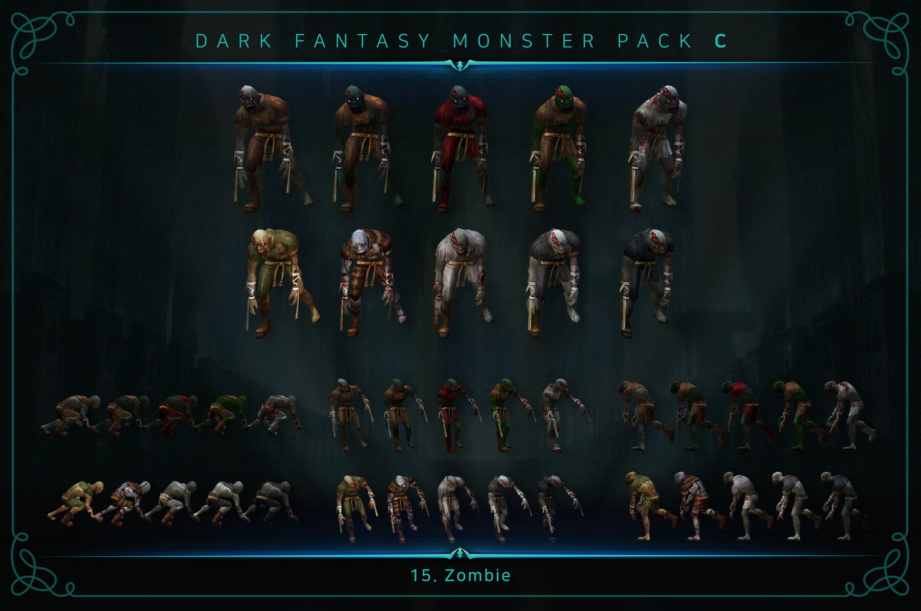 ArtStation - Dark Fantasy Monster Pack C | Resources