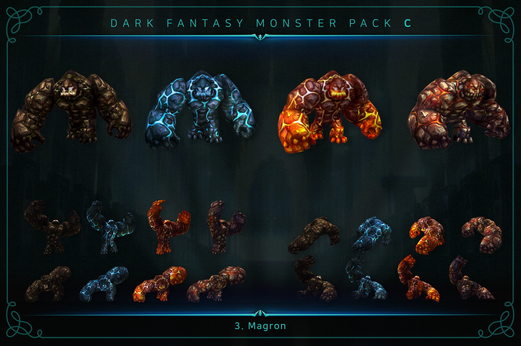 ArtStation - Dark Fantasy Monster Pack C | Resources