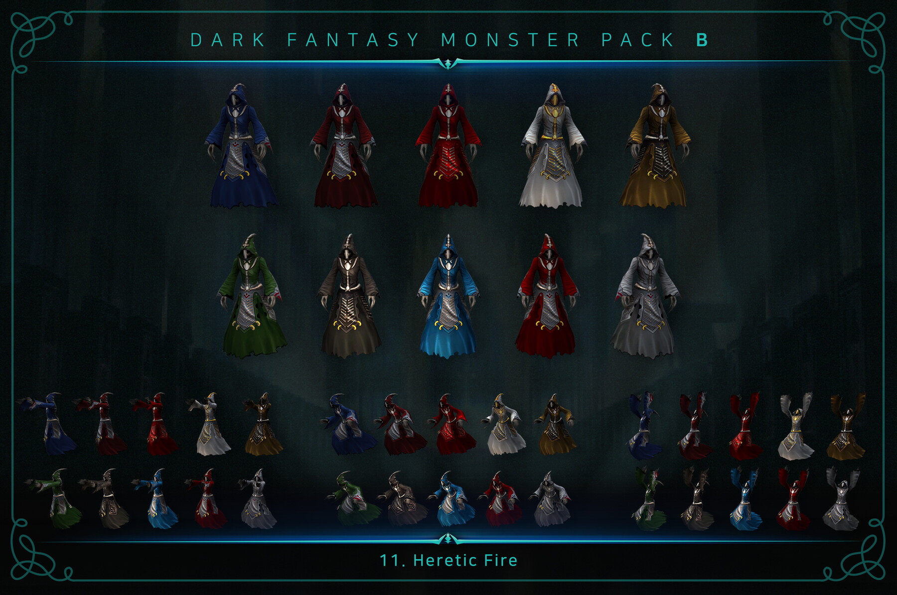 ArtStation - Dark Fantasy Monster Pack B | Game Assets