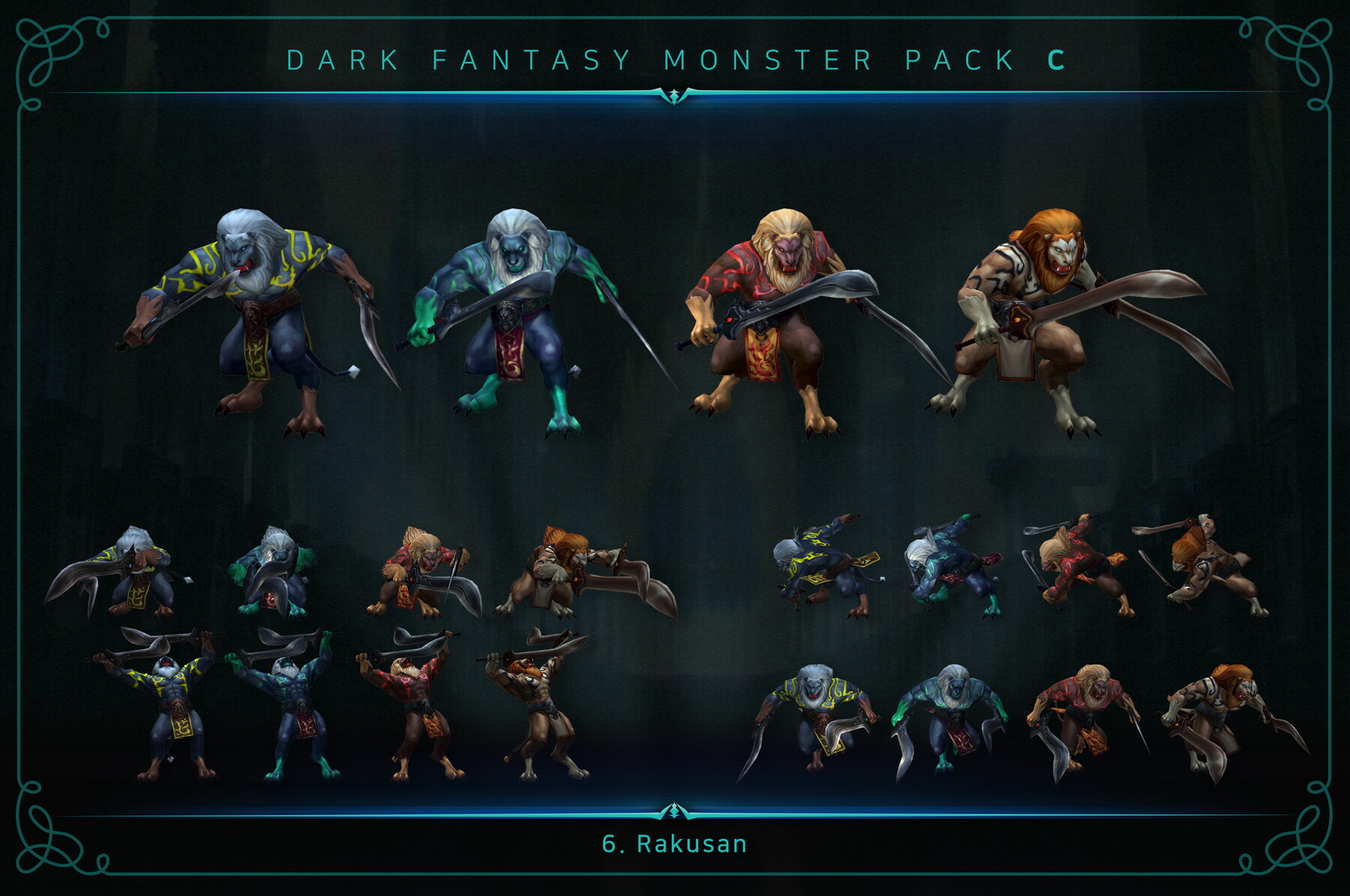 ArtStation - Dark Fantasy Monster Pack C | Resources