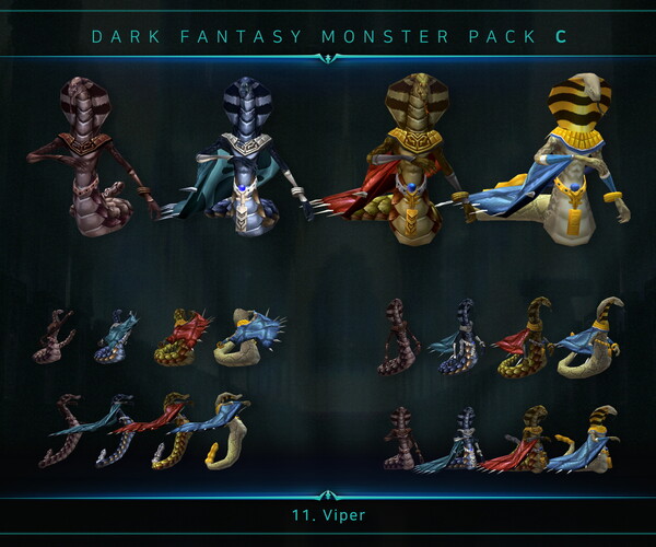 ArtStation - Dark Fantasy Monster Pack C | Resources