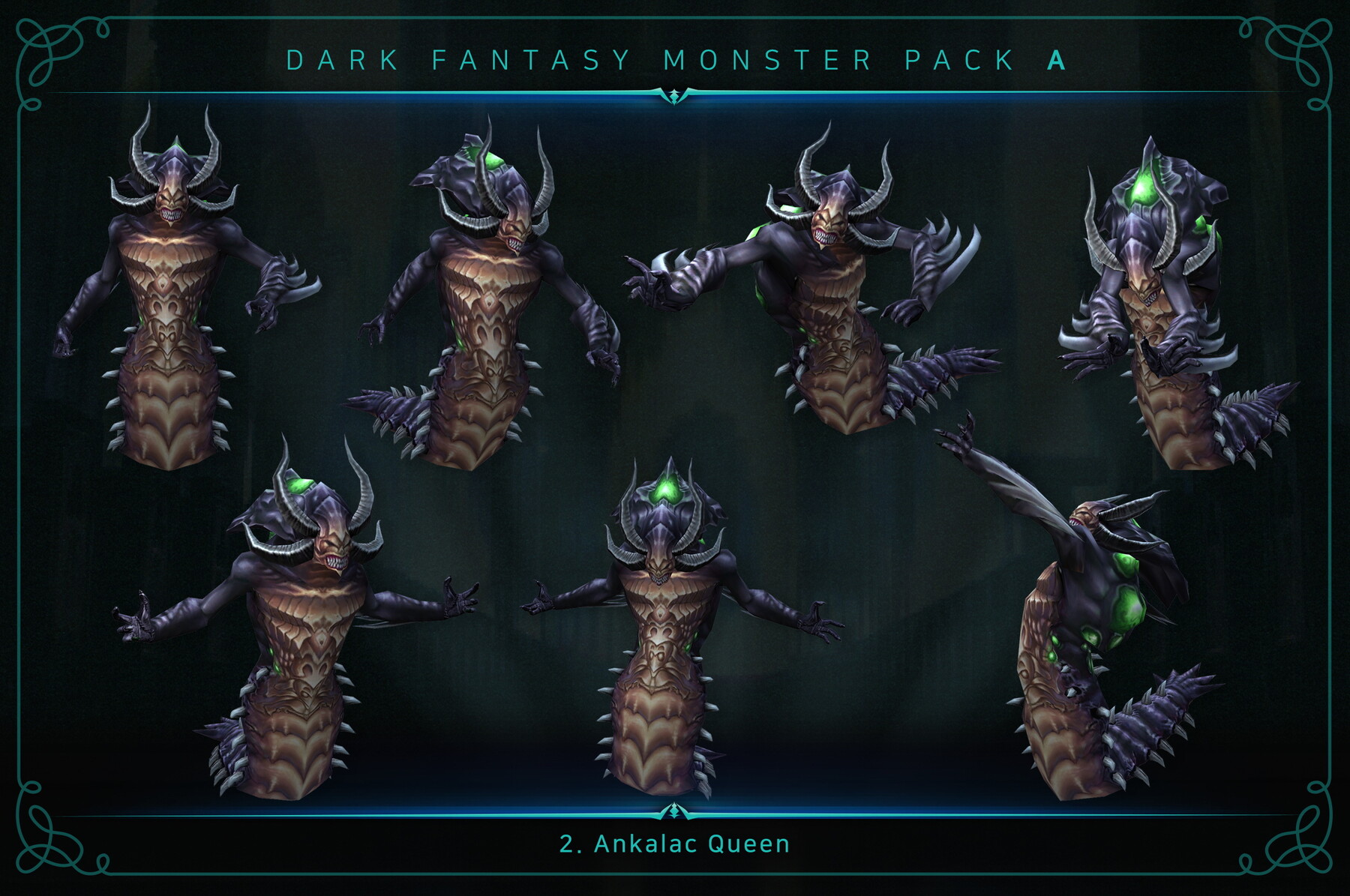 ArtStation - Dark Fantasy Monster Pack A | Game Assets