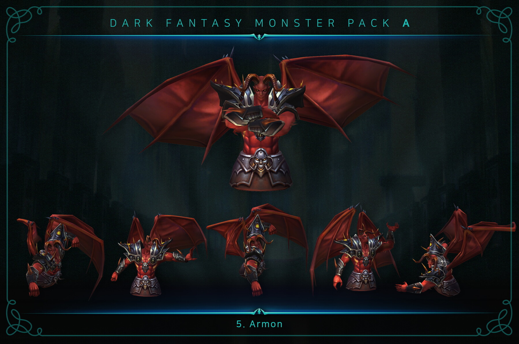 ArtStation - Dark Fantasy Monster Pack A | Game Assets