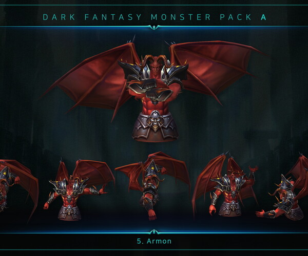 ArtStation - Dark Fantasy Monster Pack A | Game Assets