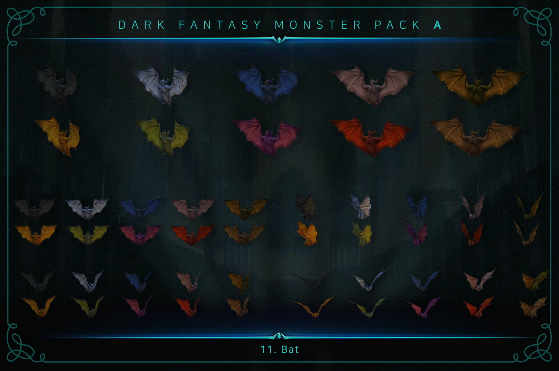 ArtStation - Dark Fantasy Monster Pack A | Game Assets