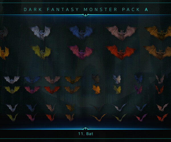 ArtStation - Dark Fantasy Monster Pack A | Game Assets