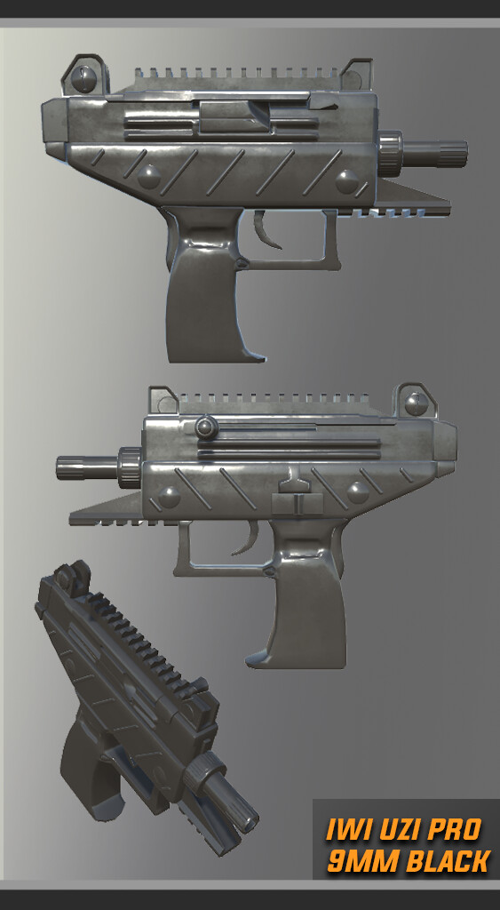 ArtStation - low poly gun | Game Assets