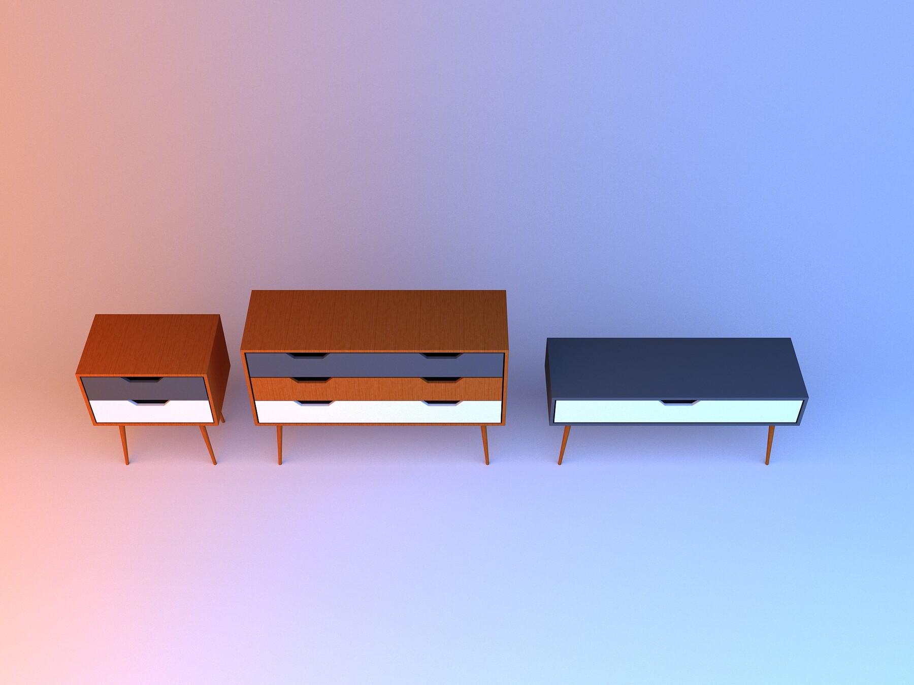 ArtStation - Scandinavian bedside table | Game Assets