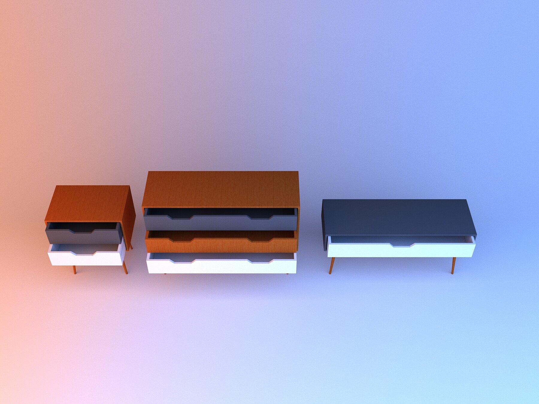 ArtStation - Scandinavian bedside table | Game Assets