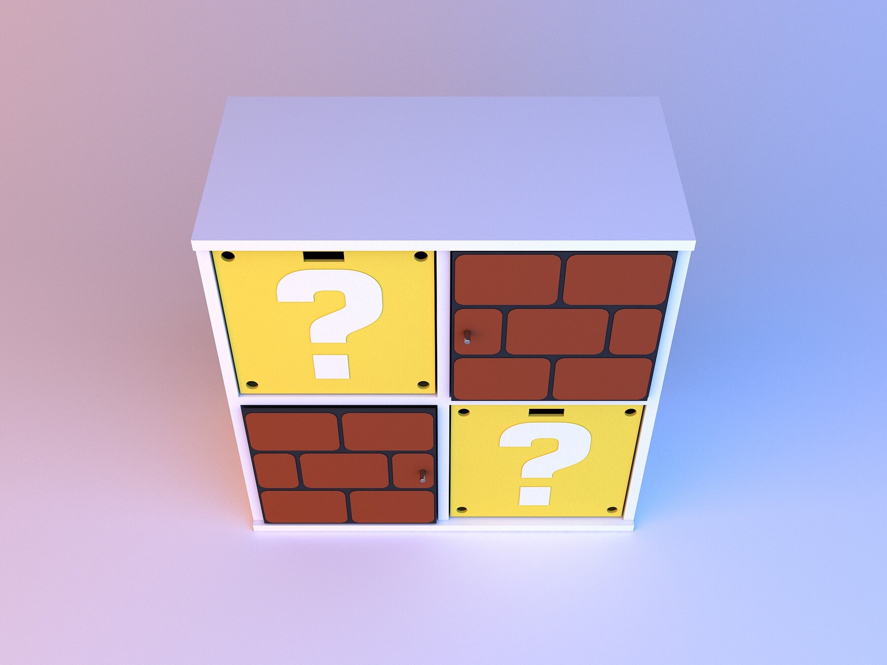 ArtStation - Mario kids bookcase | Game Assets