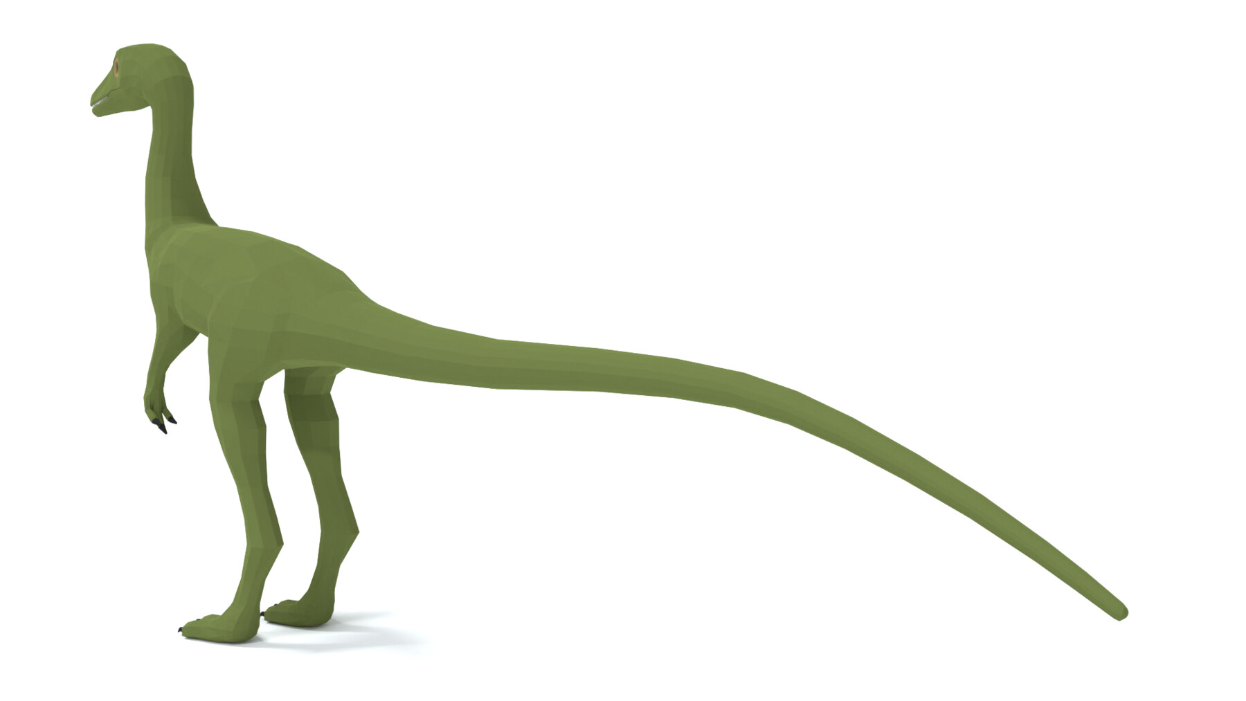 ArtStation - Low Poly Cartoon Compsognathus Dinosaur | Game Assets