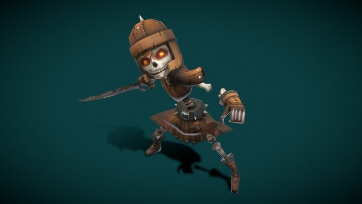 ArtStation - Casual RPG Monster - 23 Skeleton | Game Assets