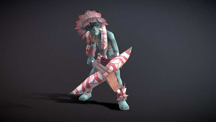 ArtStation - Casual RPG Monster - 25 Troll | Game Assets