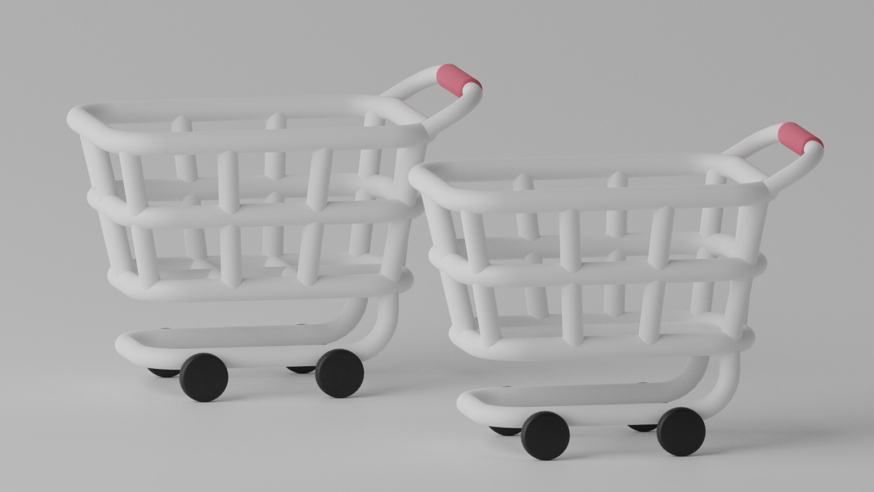 ArtStation - Cartoon Simple Shopping Cart 3d model | Resources