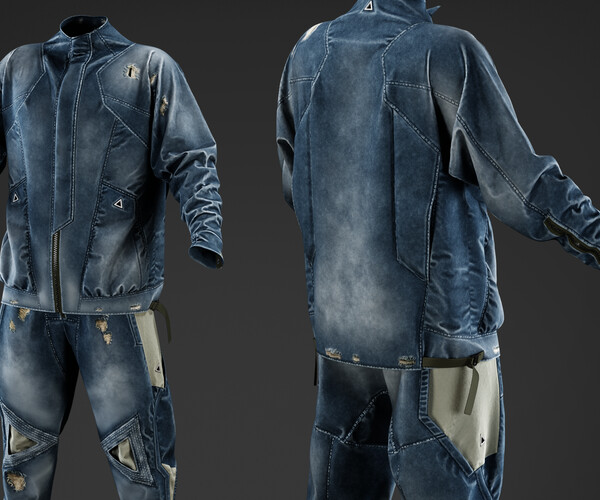 ArtStation - tech wear outfit j | Game Assets