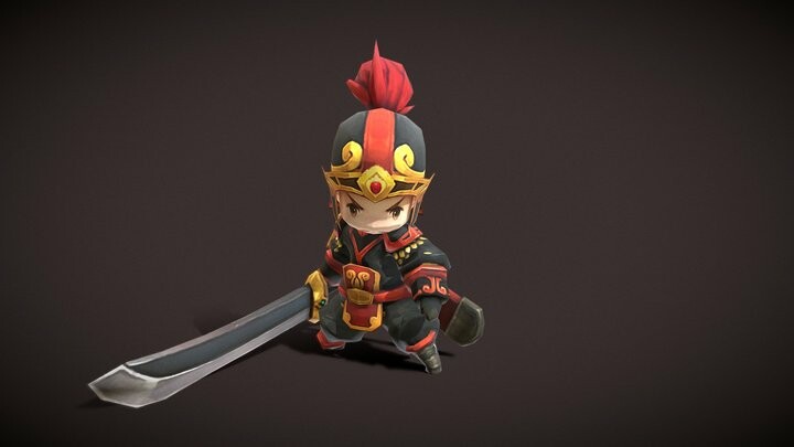 ArtStation - Three kingdoms - Wen Chou | Game Assets