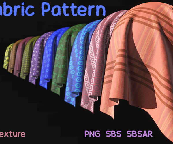 ArtStation - 10 Basic Fabric Pattern | Resources