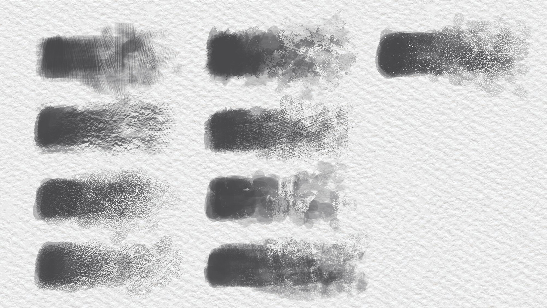 ArtStation - 2D BRUSH ,Textured brushes, basic brushes, nature and ...