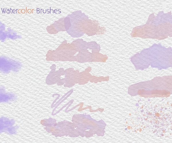 ArtStation - 2D BRUSH ,Textured brushes, basic brushes, nature and ...
