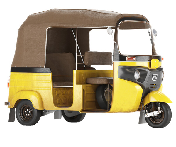 ArtStation - Auto Rickshaw Mini Taxi "Yellow" | Resources