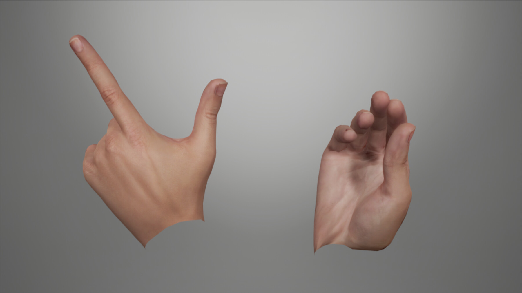 ArtStation - Realistic Hand VR Low poly model | Game Assets