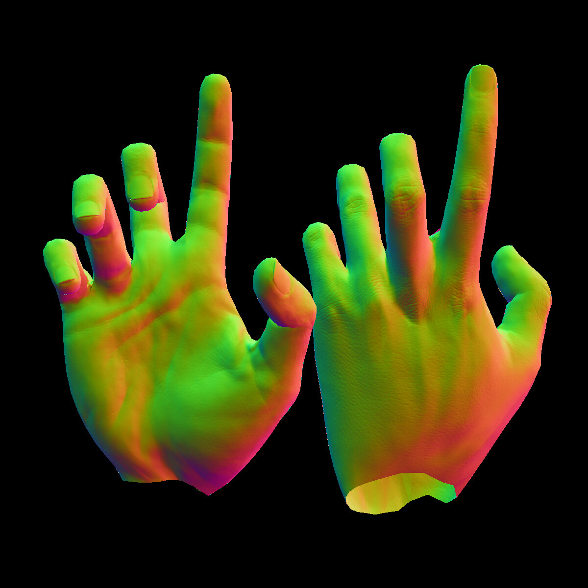 ArtStation - Realistic Hand VR Low poly model | Game Assets