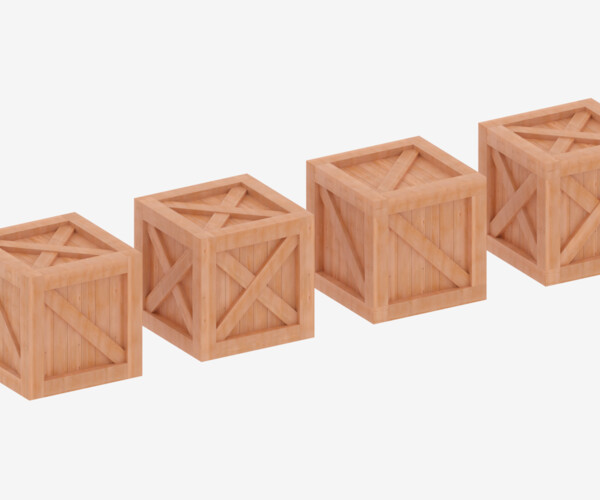 ArtStation - Wooden Crate Box Collection 3D model | Resources