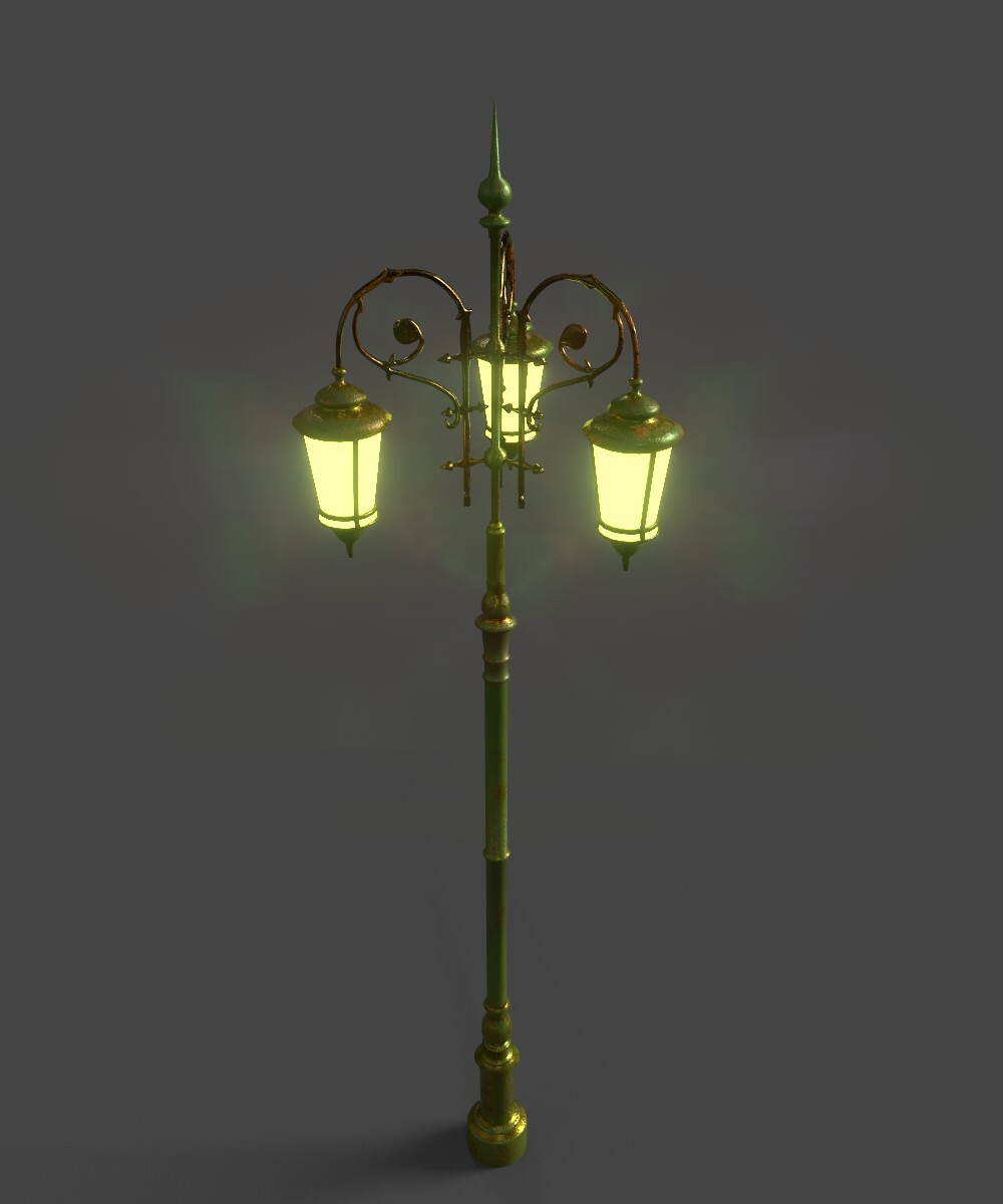 ArtStation - Street Lamp 20 | Game Assets