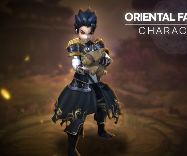 ArtStation - Oriental Fantasy Character - Fighter Grade 0 | Game Assets